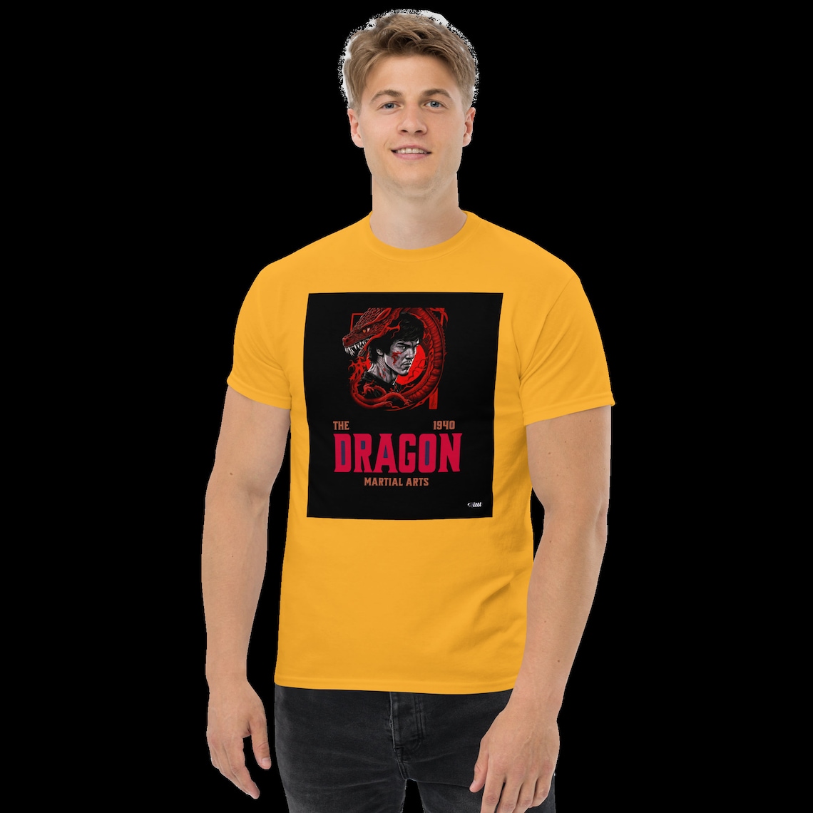 Unisex Unleash the Dragon: Bruce Lee Red Dragon Tee - Etsy