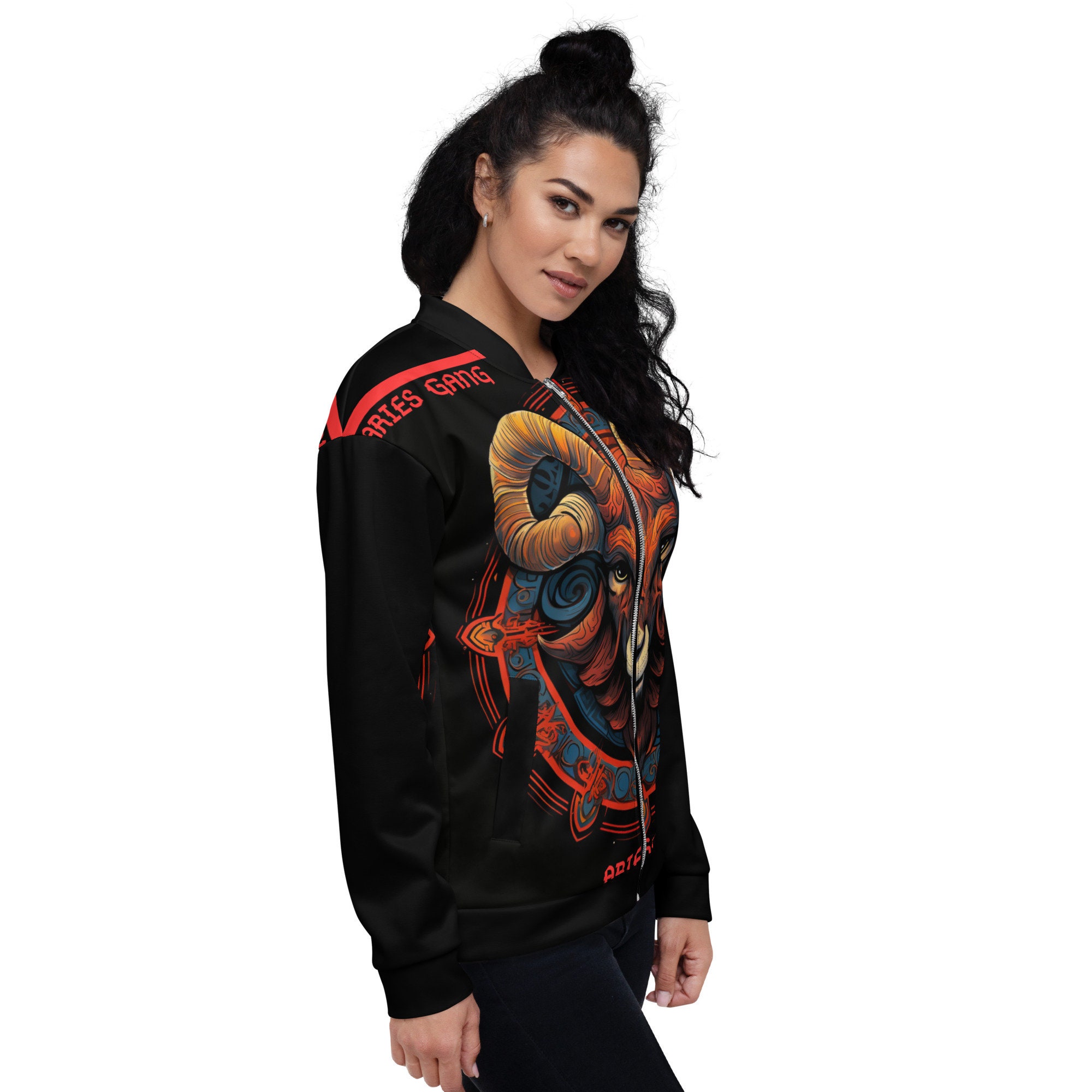 Unisex Bomber Jacket aries Gang: Unisex Bomber Jacket With Colorful ...