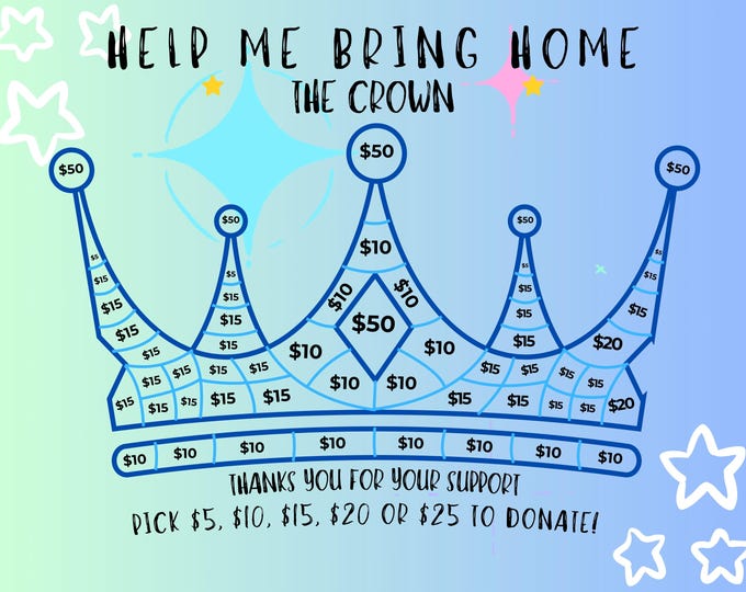 Crown Fundraiser Template - Editable MP4 Graphic - Fundraiser Calendar ...