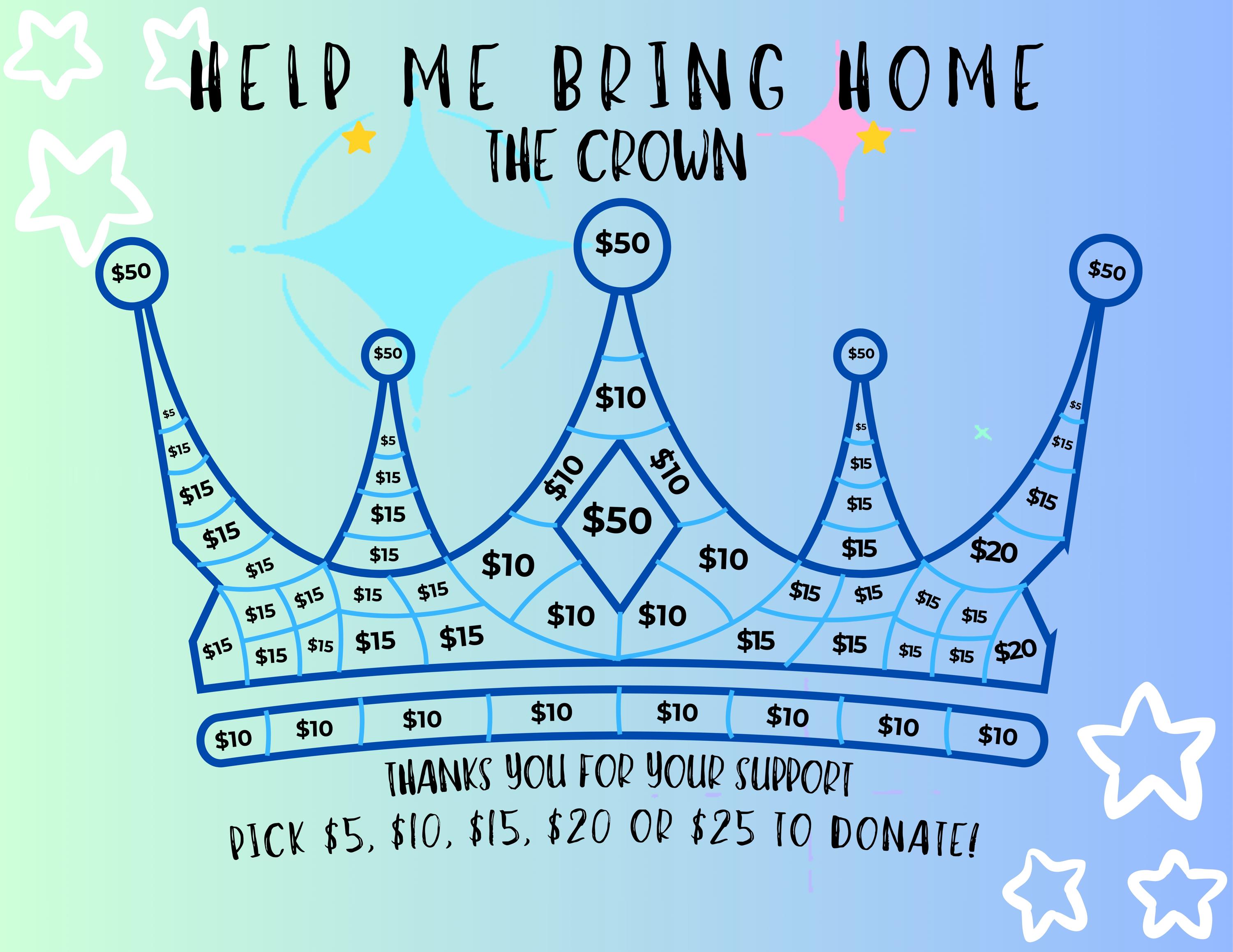 Crown Fundraiser Template - Editable MP4 Graphic - Fundraiser Calendar ...