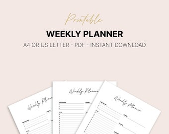 Digital Printable Planner Bundle Daily, Weekly, Monthly Planner ...