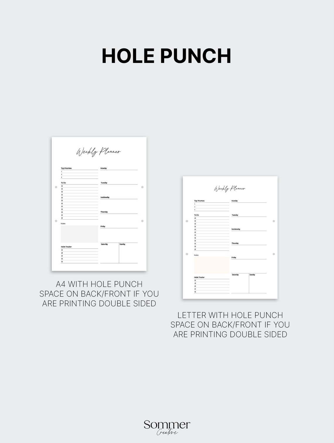 Printable Weekly Planner - Etsy