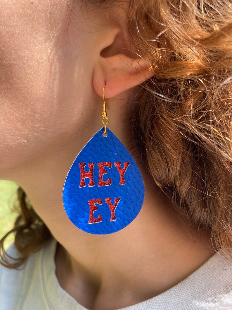 Hey Ey Ey Ey Buffalo Bills Faux Leather Earrings - Etsy