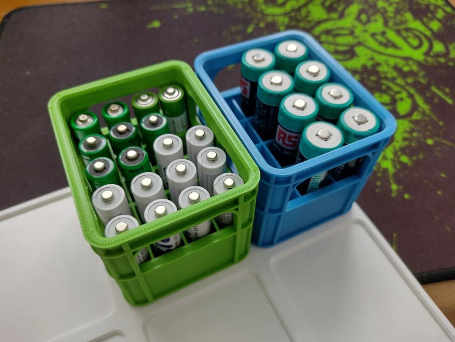 Beer Crate Battery Holder, Stackable Battery Tray, Battery Case ...