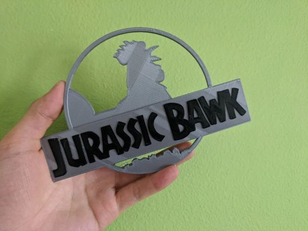 Funny Jurassic Bawk Sign, Chicken Cage Sign, Chicken Coop Decorations ...