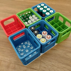 Beer Crate Battery Holder, Stackable Battery Tray, Battery Case ...