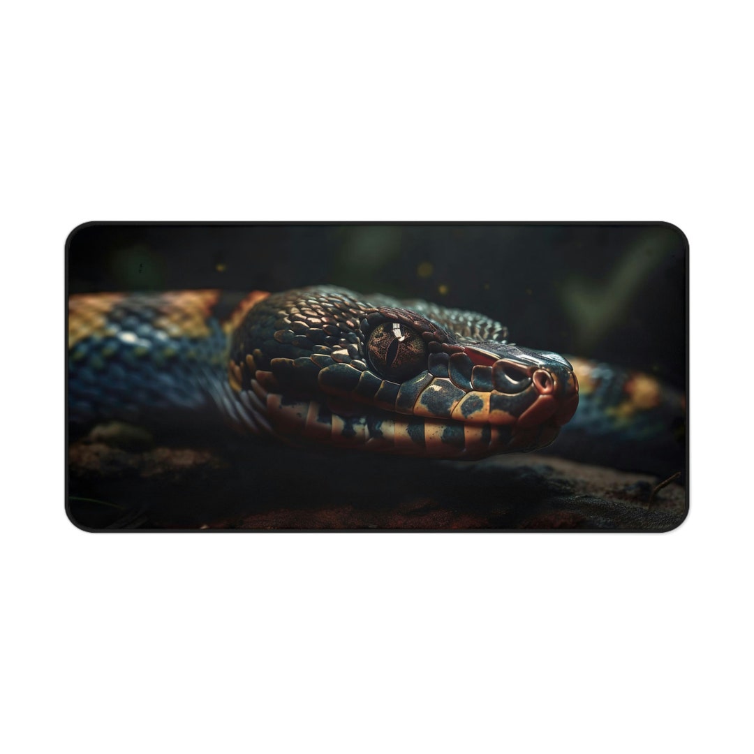 Gaming Desk Mat Snake Landscape Artwork multi Colored - Etsy