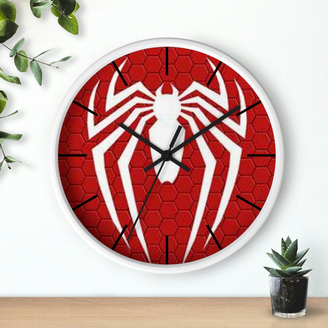 Spiderman Wall Clock, Man Cave, Kids Room Clock - Etsy