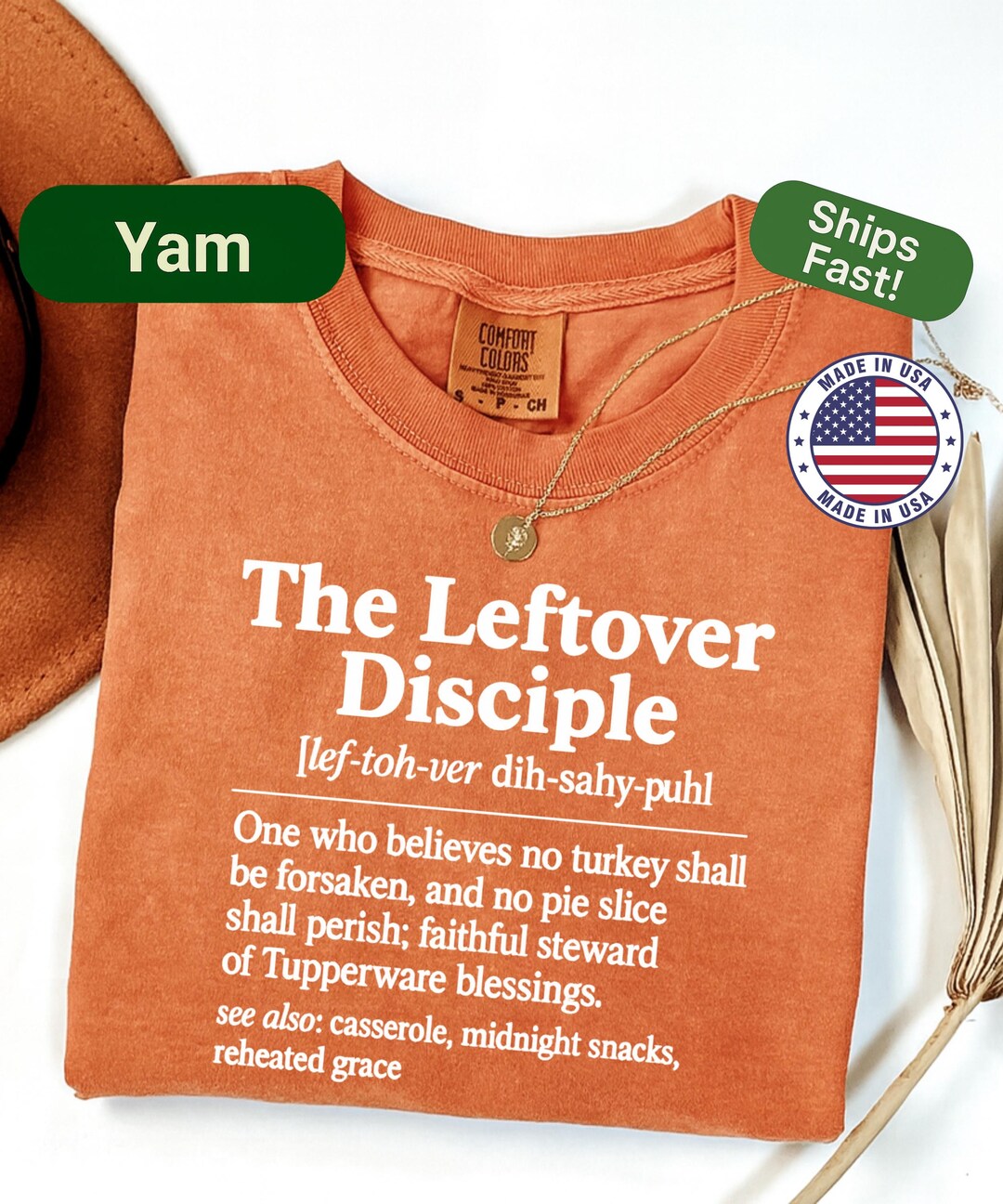 Funny Thanksgiving Christian Shirt Leftovers Humor Faith Based Graphic ...