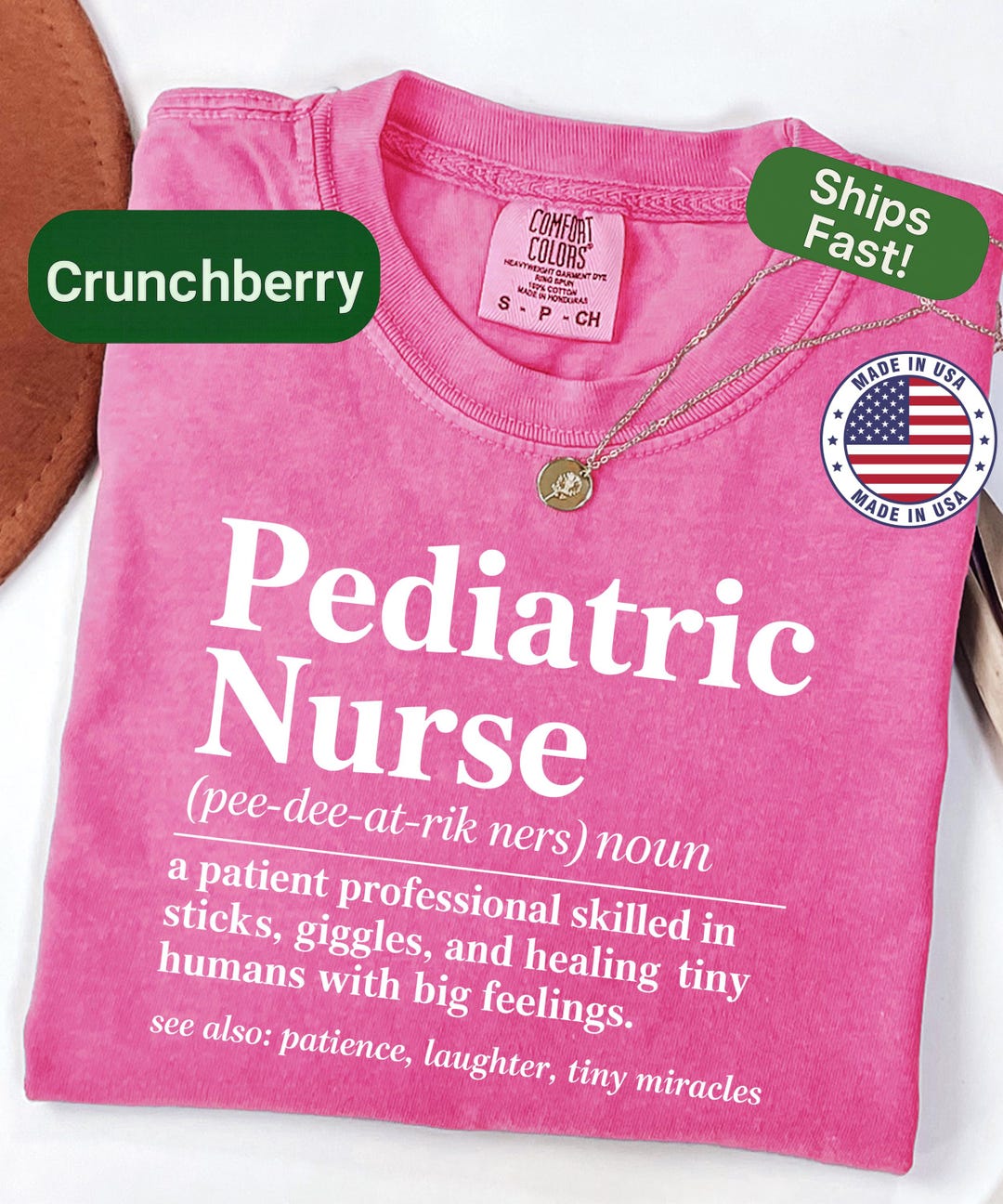 Funny Pediatric Nurse Shirt Peds RN Gift Tee Medical Field Humor Top ...