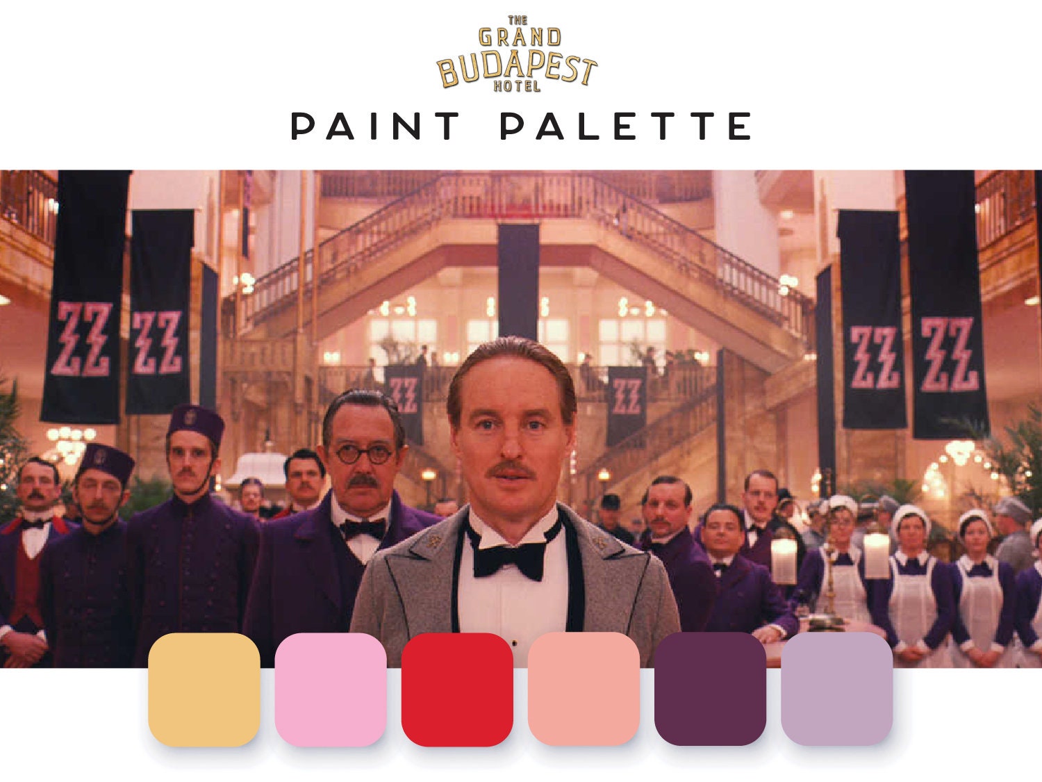 Wes Anderson Grand Budapest Hotel, Interior Paint Colors, Interior ...