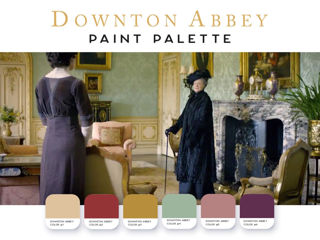 Downton Abbey Paint Palette Guide Interior Color - Etsy
