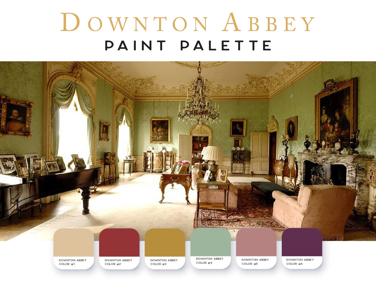 Downton Abbey Paint Palette Guide | Interior Color | Sherwin-williams ...
