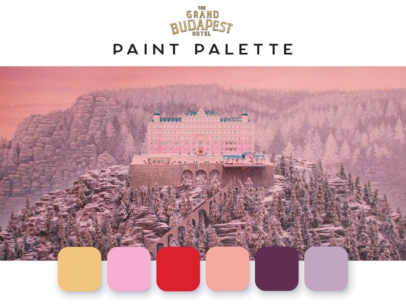 Wes Anderson Grand Budapest Hotel, Interior Paint Colors, Interior ...