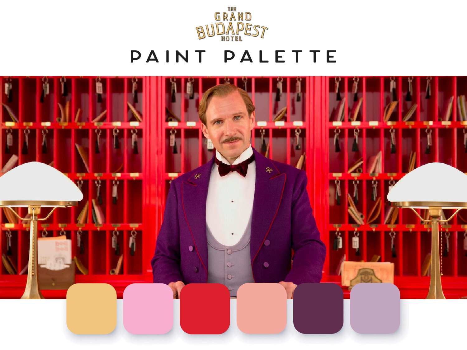 Wes Anderson Grand Budapest Hotel, Interior Paint Colors, Interior ...
