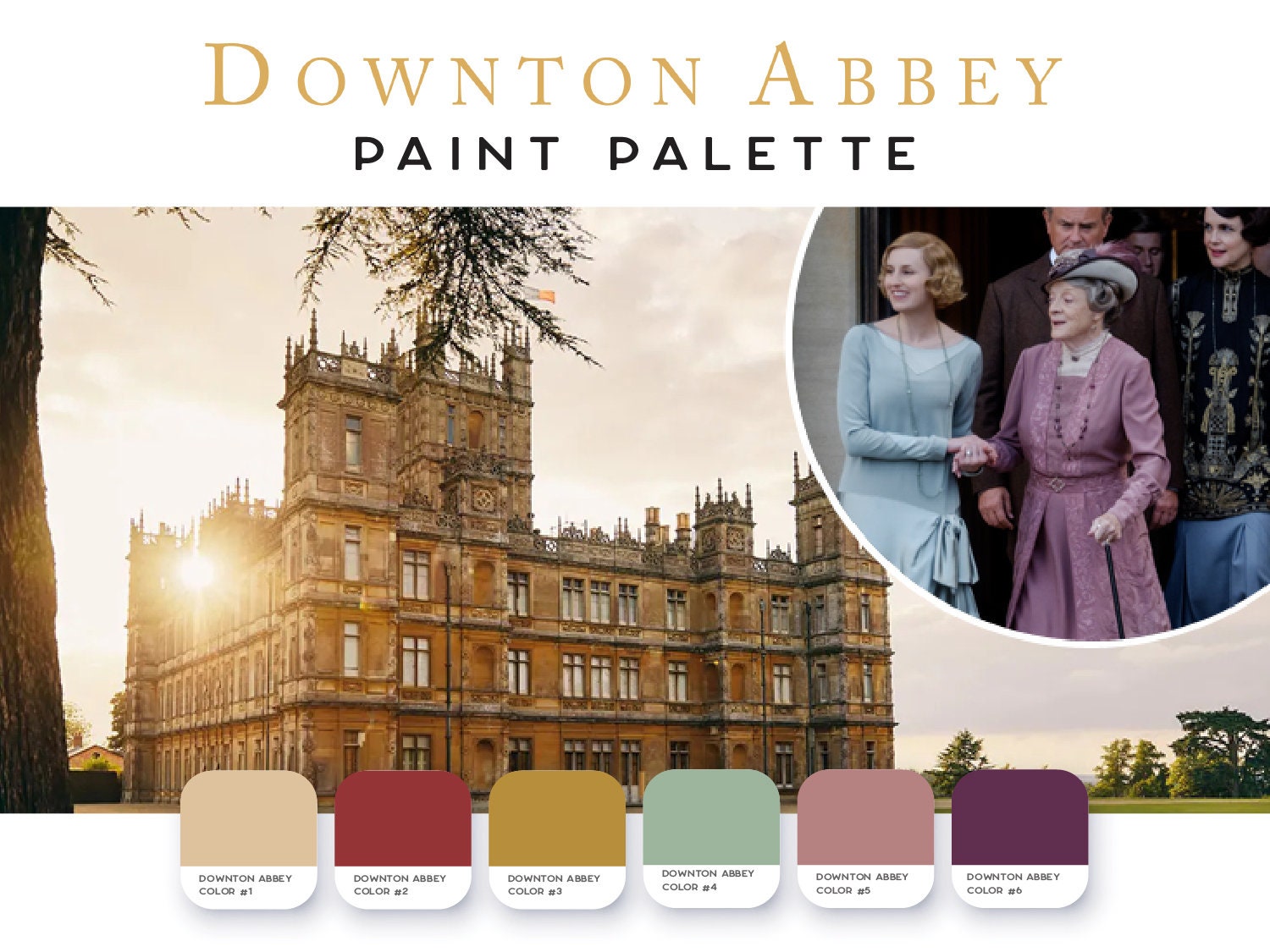 Downton Abbey Paint Palette Guide | Interior Color | Sherwin-williams ...