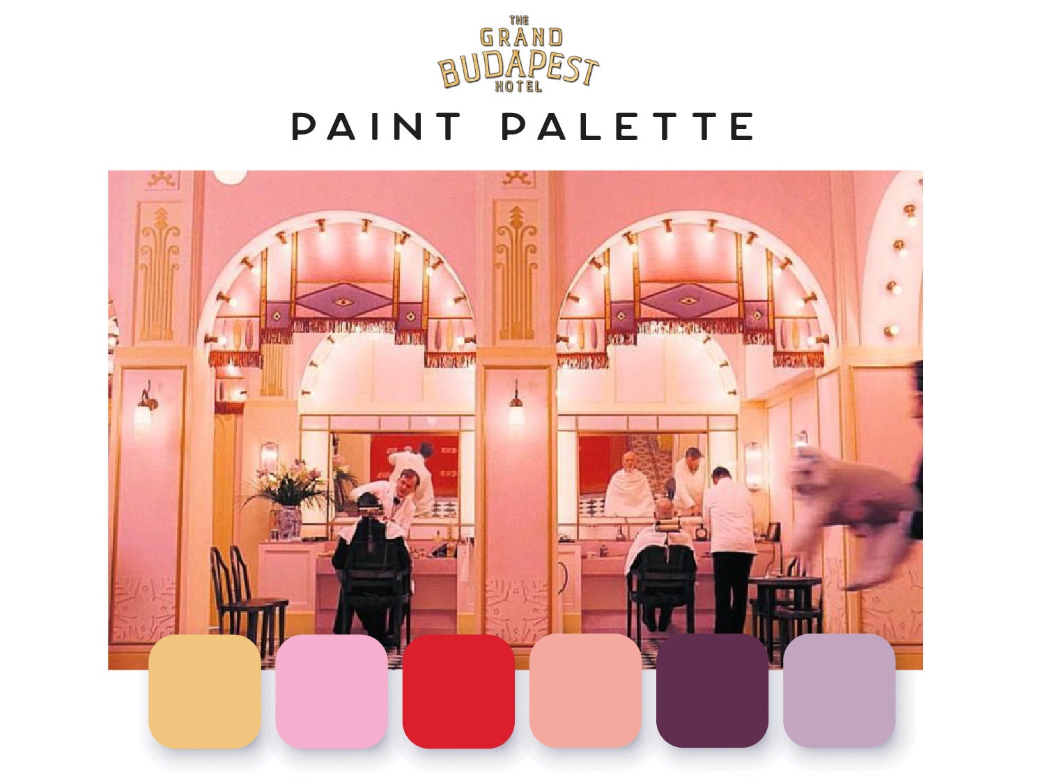 Wes Anderson Grand Budapest Hotel, Interior Paint Colors, Interior ...