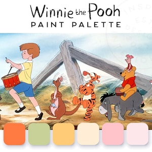 Winnie the Pooh Paint Palette, Interior Paint Colors, Interior Color ...