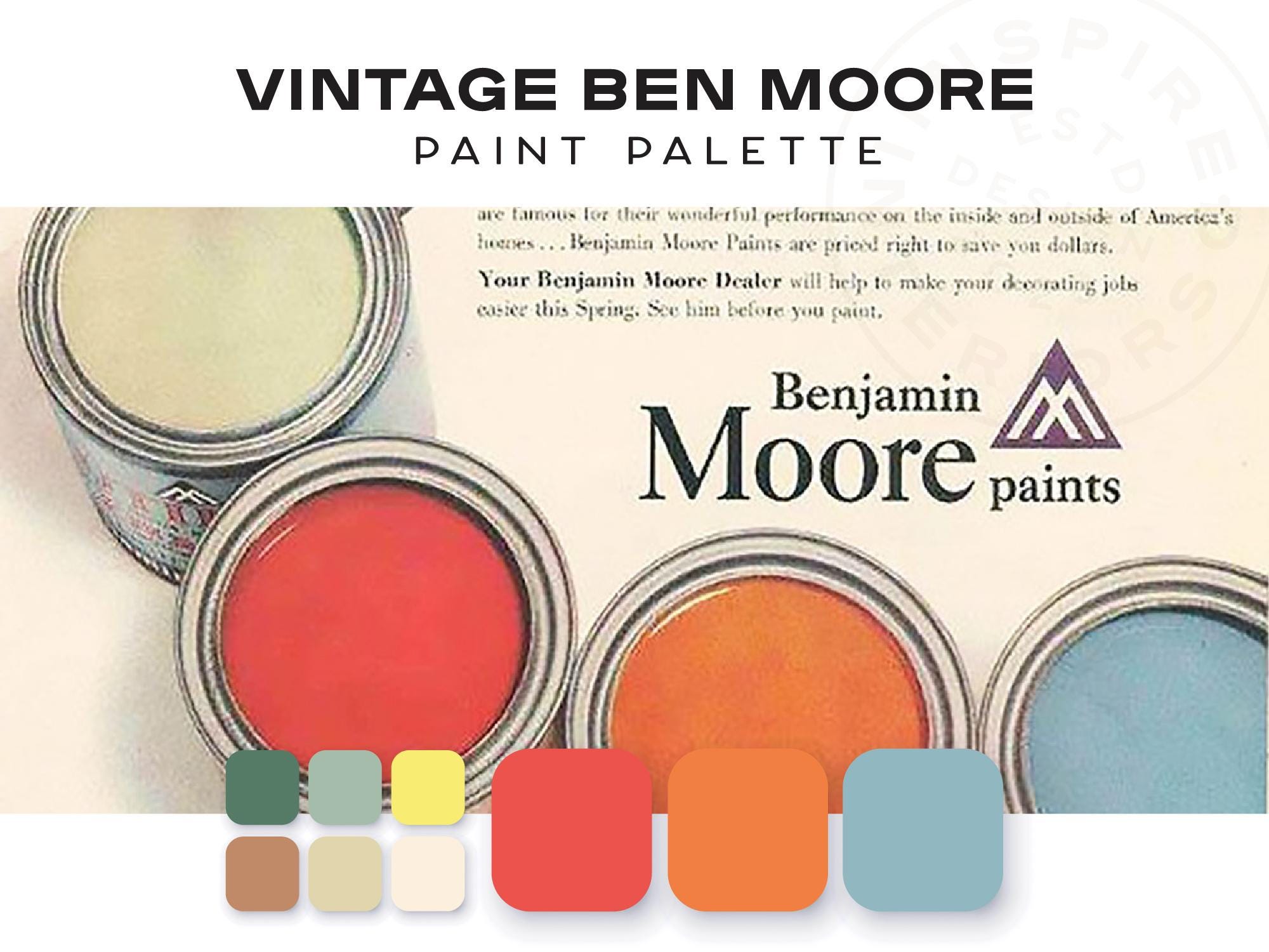 Vintage Benjamin Moore, Interior Paint Colors, Interior Color Palette ...