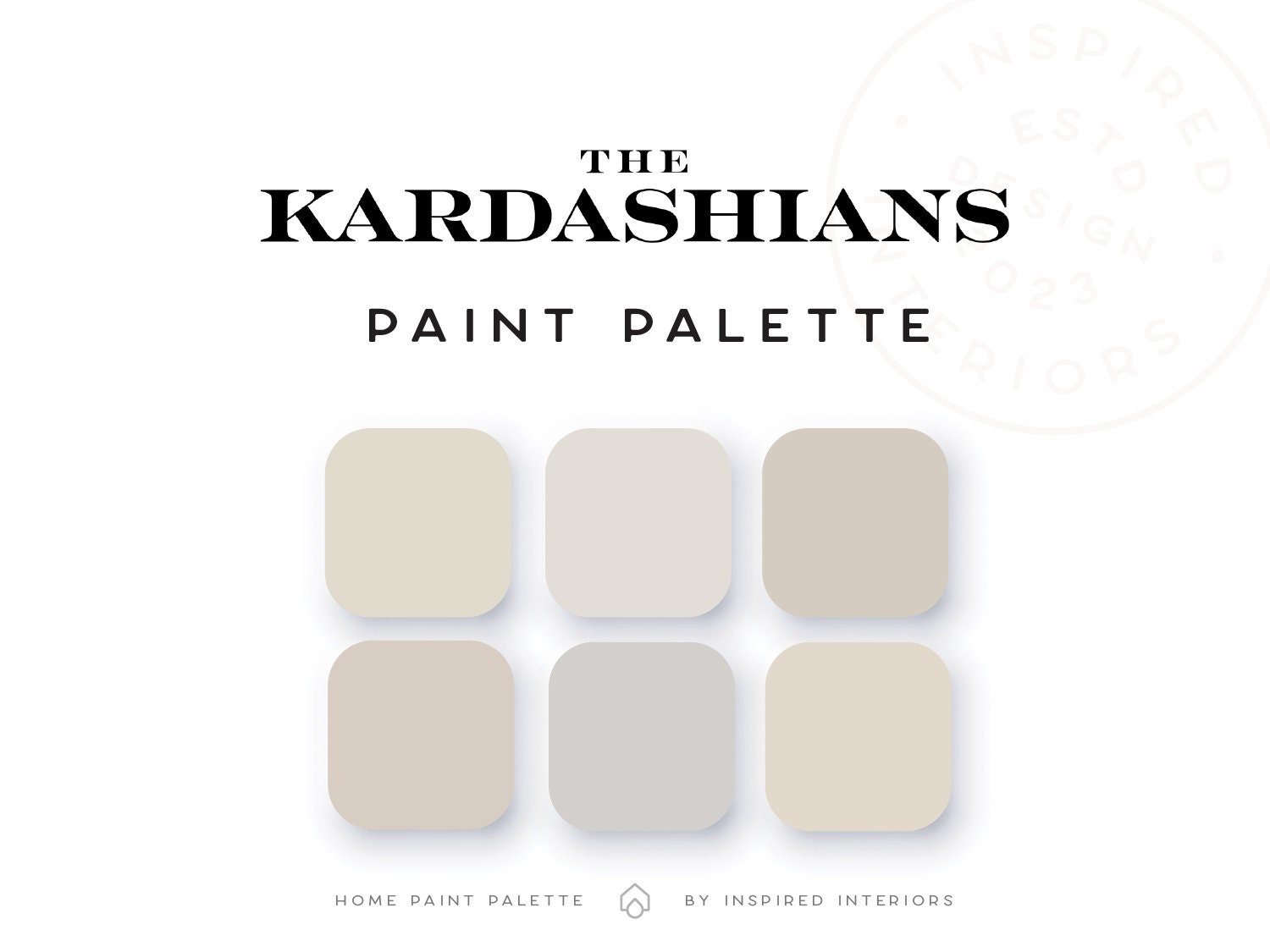The Kardashians Greige Paint Palette | Interior Color | Sherwin ...