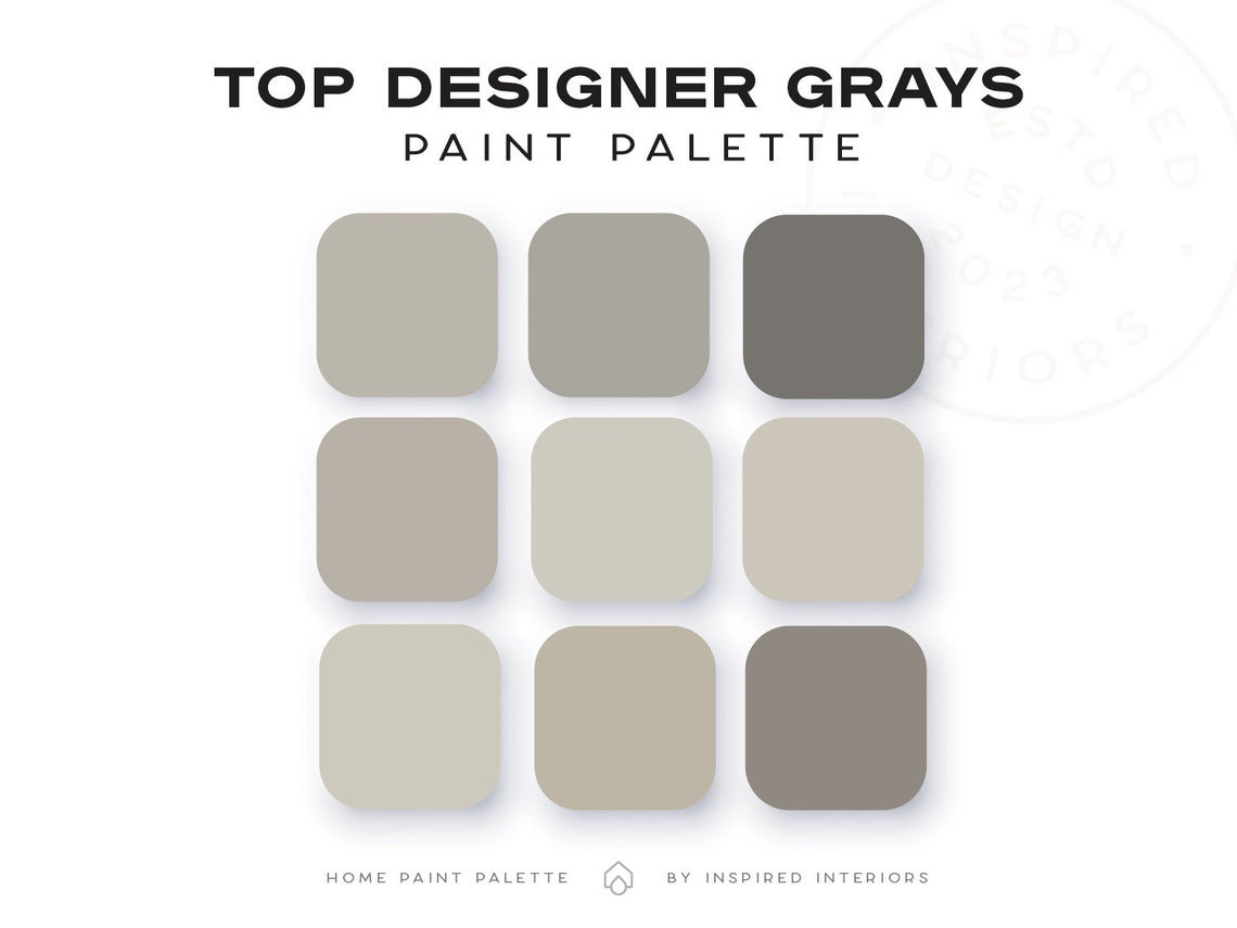 Top 10 Grays Palette | Interior Color | Sherwin-williams, Benjamin ...