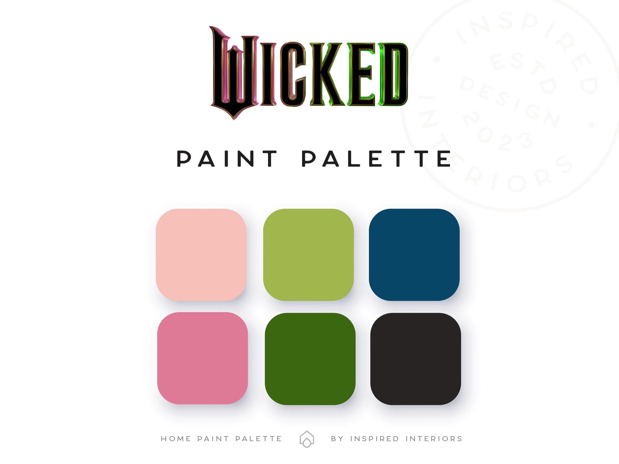 Wicked Themed, Interior Paint Colors, Interior Color Palette, Home ...