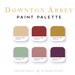Downton Abbey Paint Palette Guide Interior Color - Etsy