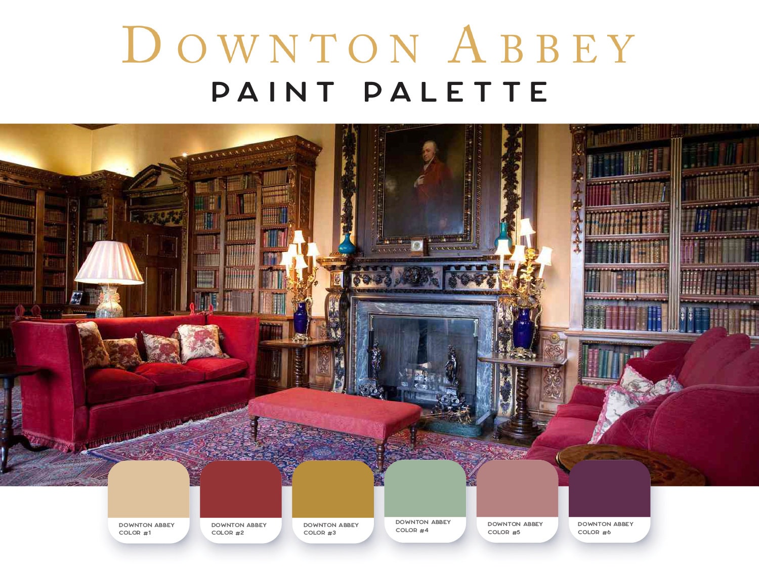 Downton Abbey Paint Palette Guide | Interior Color | Sherwin-williams ...