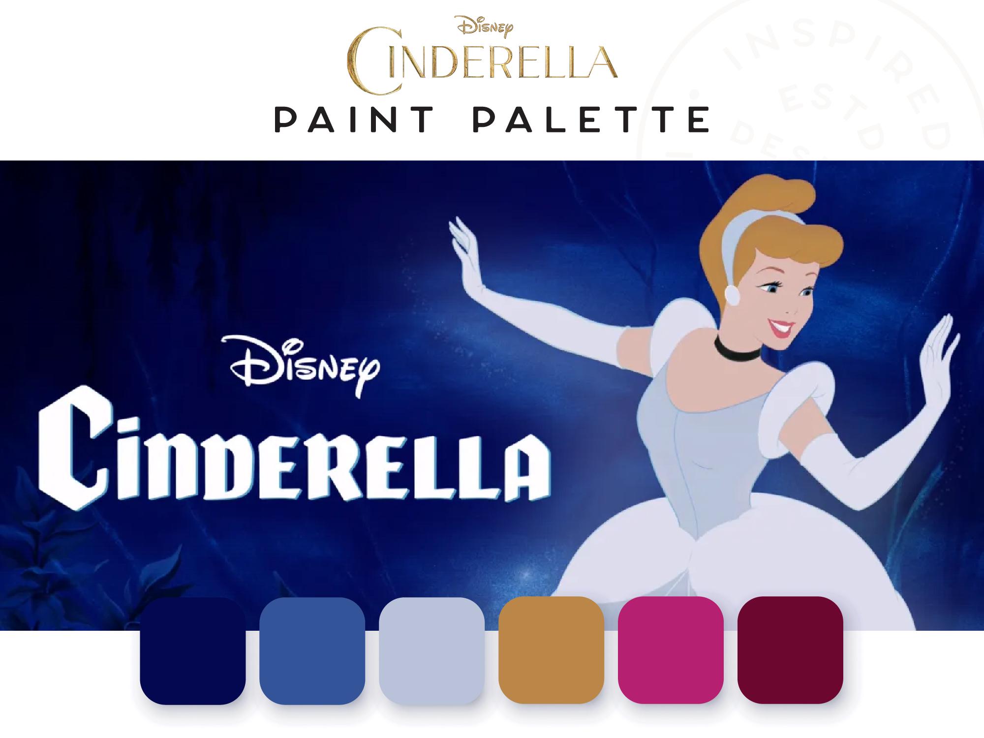 Disney Cinderella Paint Palette, Interior Paint Colors, Interior Color ...