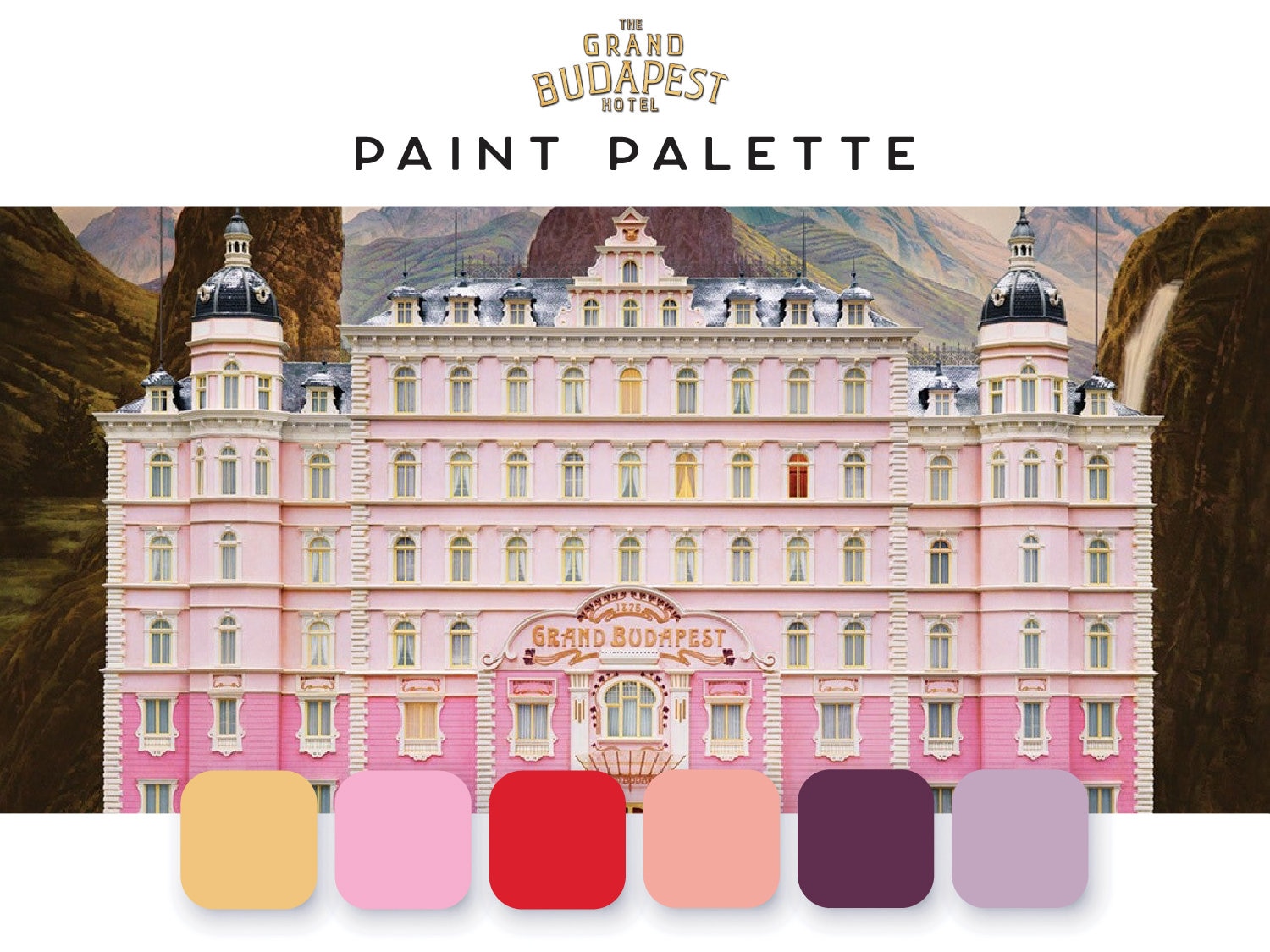 Wes Anderson Grand Budapest Hotel, Interior Paint Colors, Interior ...