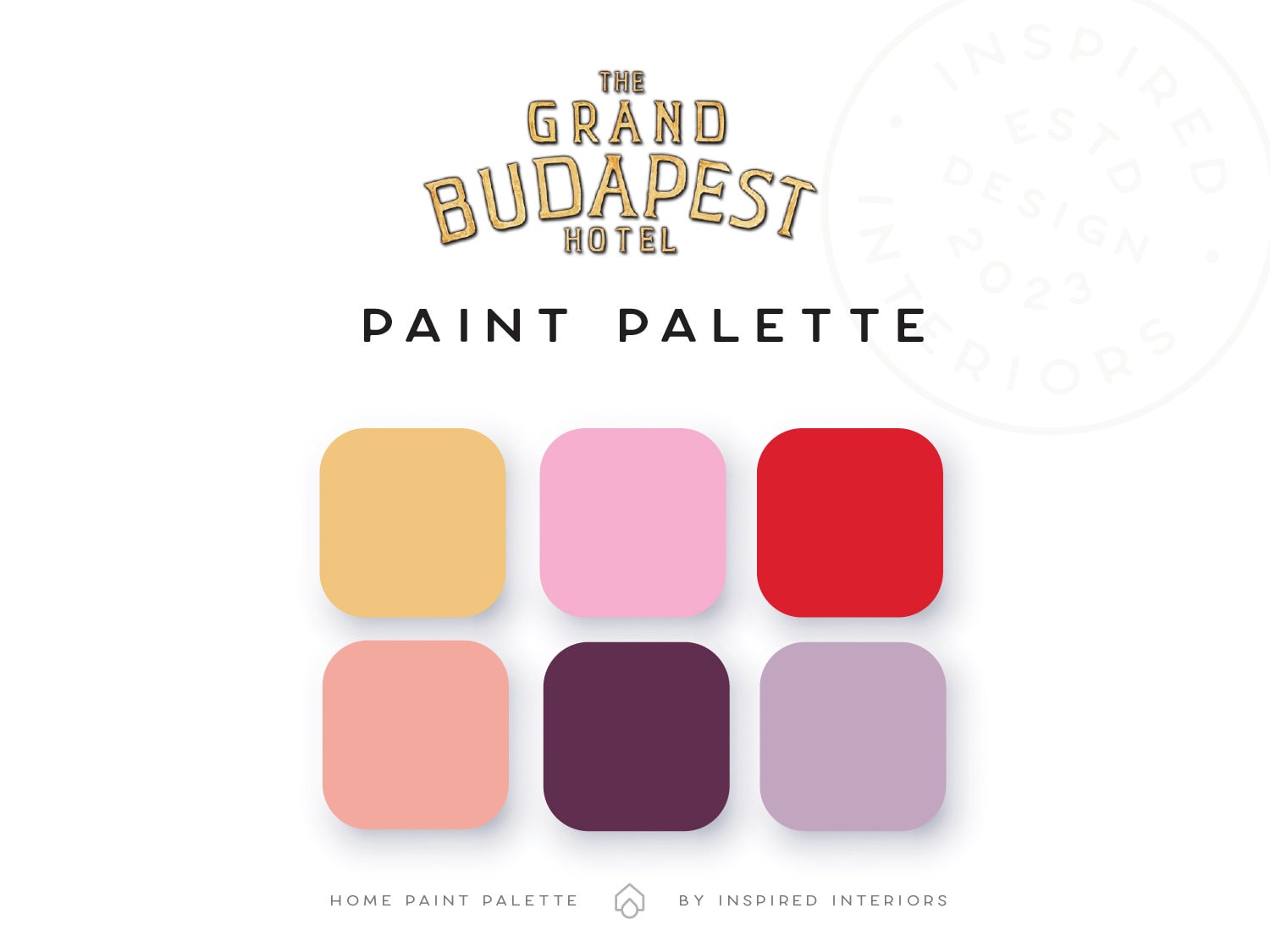 Wes Anderson Grand Budapest Hotel, Interior Paint Colors, Interior ...