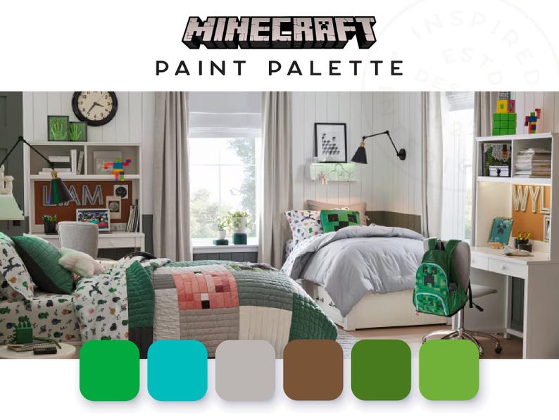 Minecraft Paint Palette, Interior Paint Colors, Interior Color Palette ...