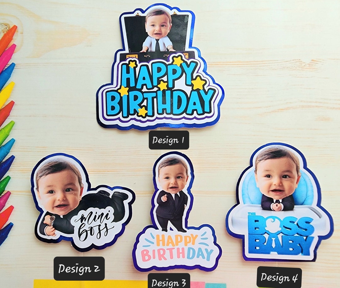 Boss Baby Cake Toppers Cupcake Toppers - Etsy