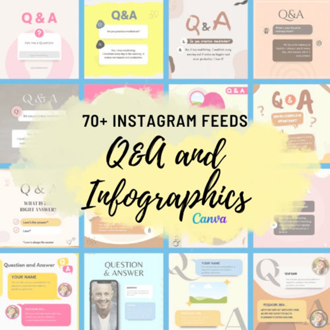 70 Q&A and Infographics Instagram Templates Canva Instagram Templates ...