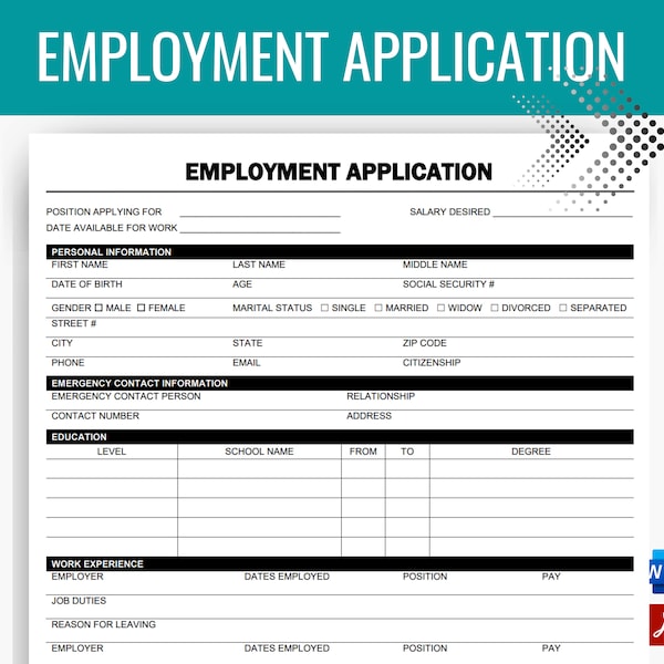 Employment Application - Etsy