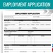 Job Application for Employment Form, Employment Application, Printable ...