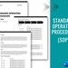 Standard Operating Procedure Template, SOP Template, Business SOP Document, Process Document ...