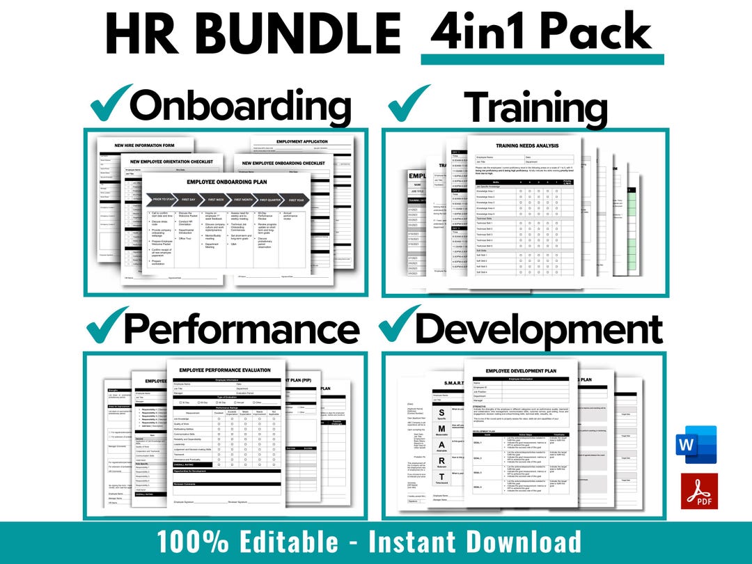 Human Resources Forms, HR Templates, HR Forms, Employee Onboarding ...
