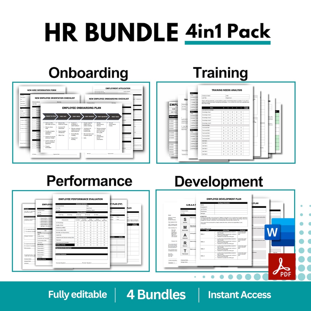Human Resources Forms, HR Templates, HR Forms, Employee Onboarding ...