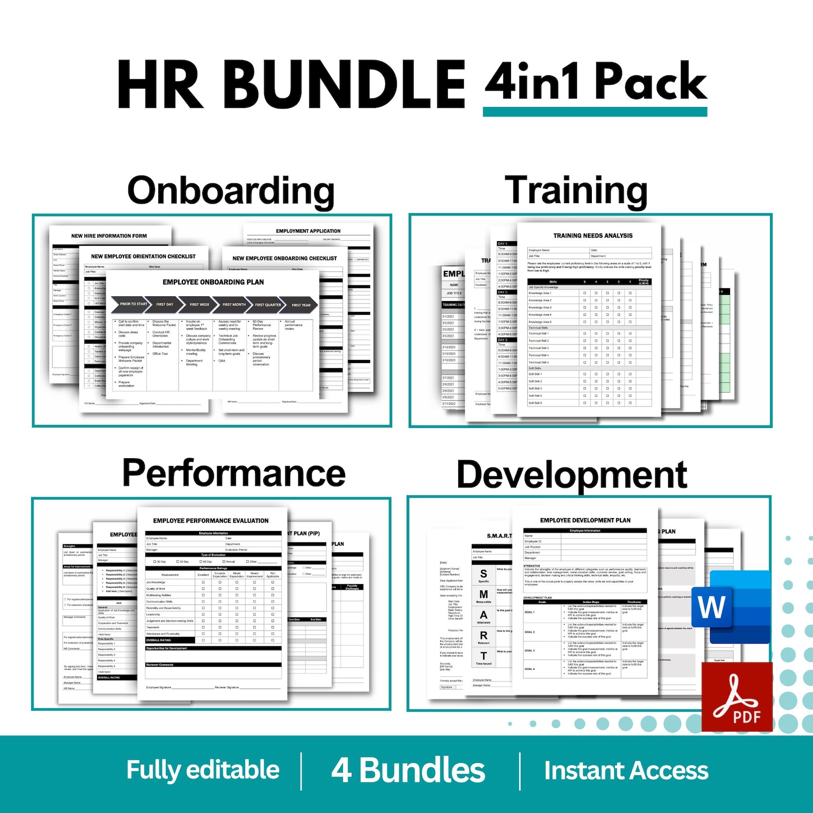 Human Resources Forms, HR Templates, HR Forms, Employee Onboarding ...