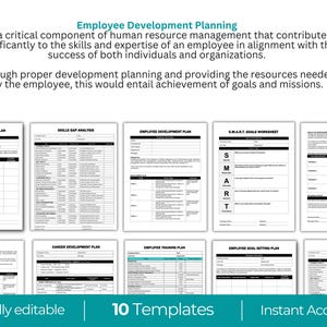 Employee Development Plan Bundle, SMART Goals, Goals, Individual ...
