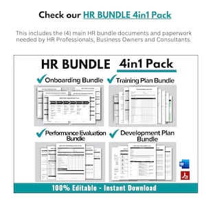 Employee Development Plan Bundle, SMART Goals, Goals, Individual ...