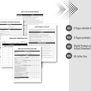 Employee Interview Bundle, Employee Interview Questions, Interview ...