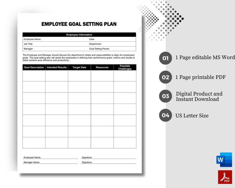 Goal Setting, Goal Planning, Goal Tracker, Goal Chart, Employee ...