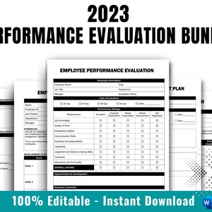 Employee Performance Bundle Employee Performance Evaluation - Etsy
