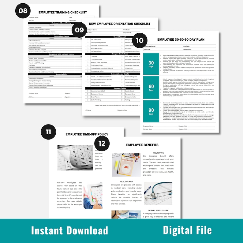 New Hire Toolkit Employee Onboarding Job Offer New Hire - Etsy