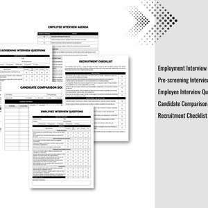 Employee Interview Bundle, Employee Interview Questions, Interview ...