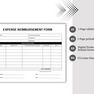 Expense Reimbursement, Employee Expense Report, Expense Report ...