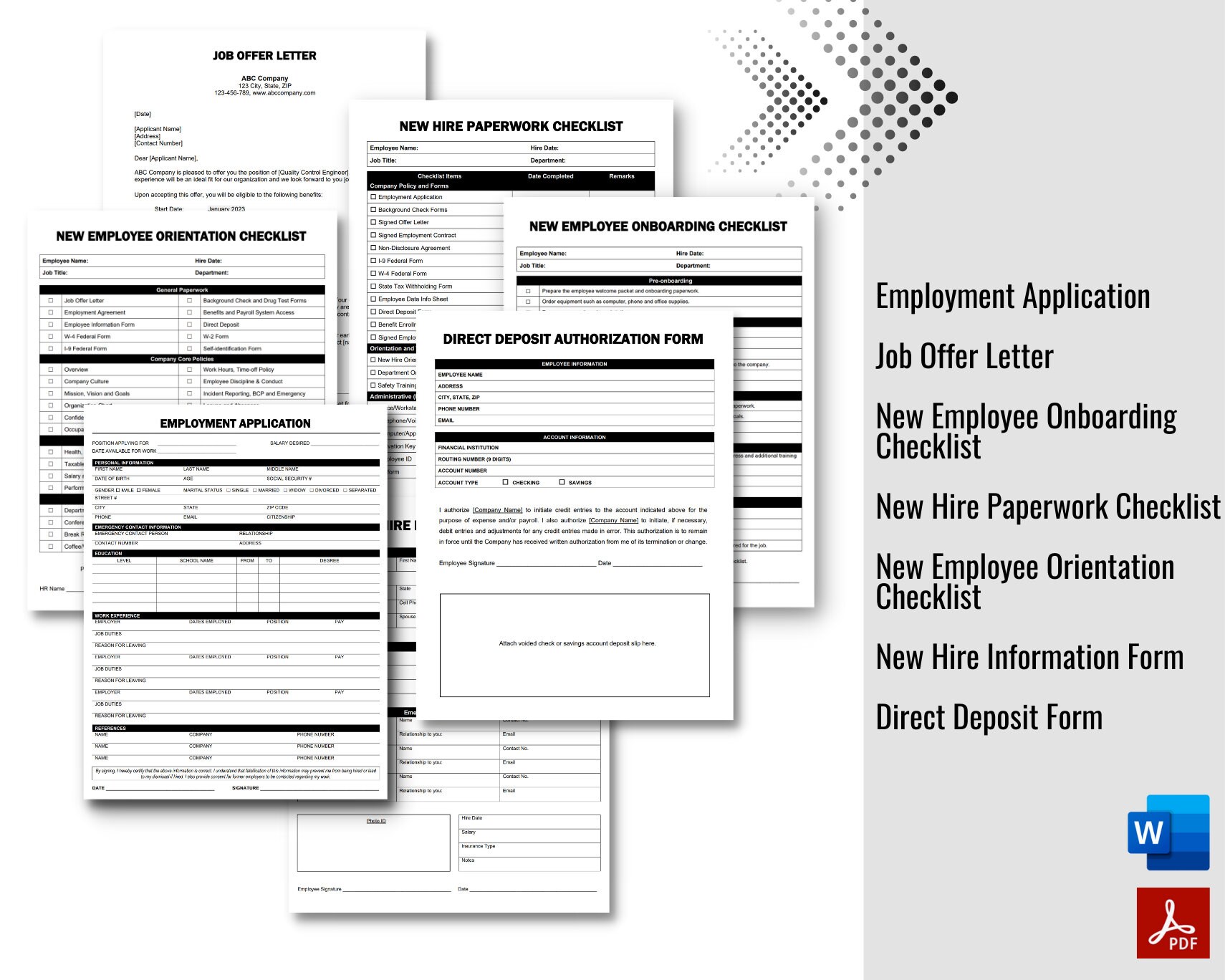 New Hire Checklist, New Hire Orientation, Employee Onboarding, Employee ...