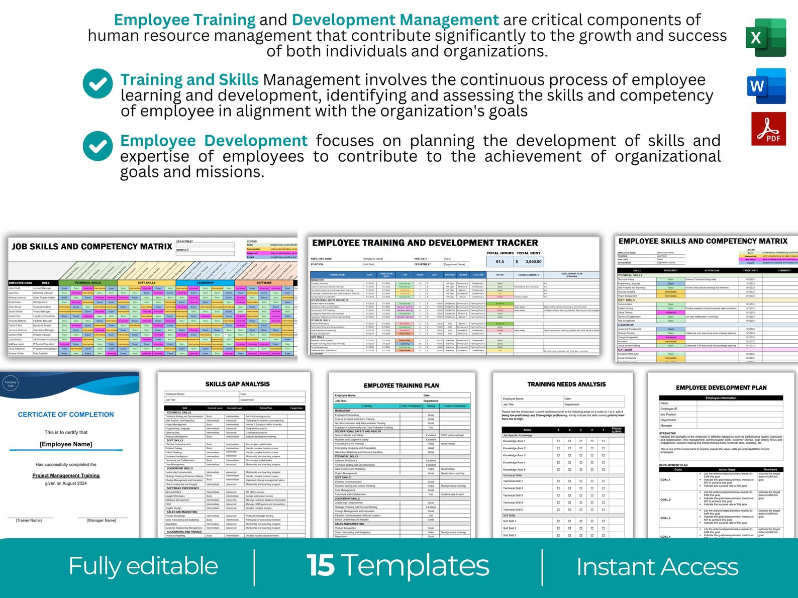 Employee Training Bundle, New Hire Training Plan, Training Checklist ...